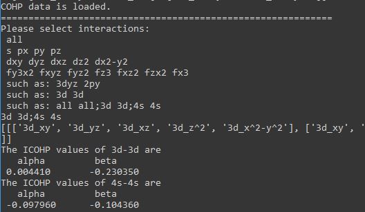 Python脚本提取COHP数据 | Jonyafei's blog
